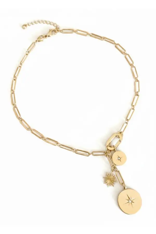 Yumi Kim Cascade Star And Sunburst Charm Necklace - Gold