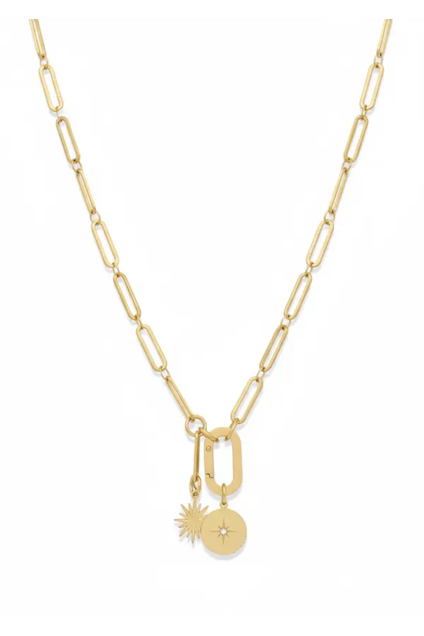 Yumi Kim Ondine Star And Sun Tasseled Necklace - Gold