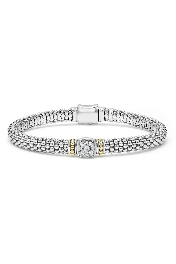Lagos Rittenhouse Diamond Caviar Bracelet - Gold