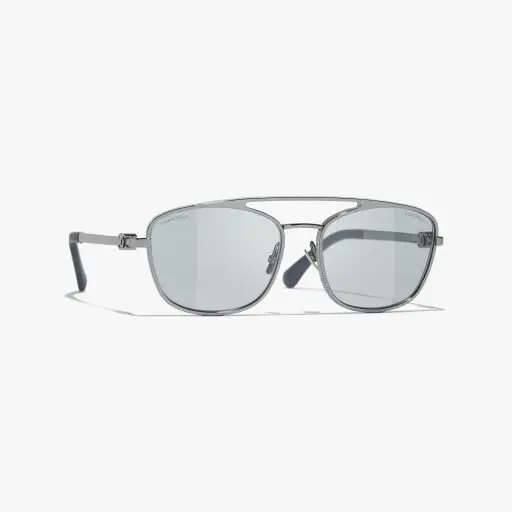 Chanel Pilot Sunglasses - Ruthenium