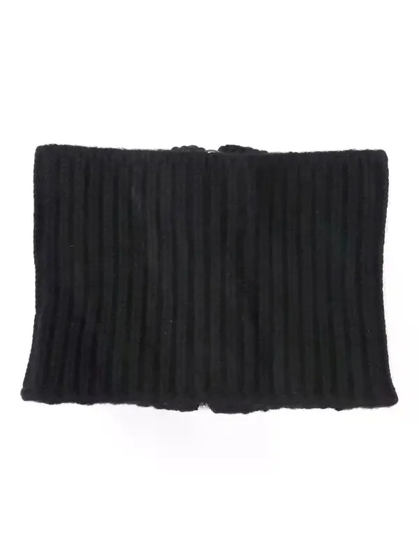 SA SU PHI Ribbed Cashmere Collar - Black