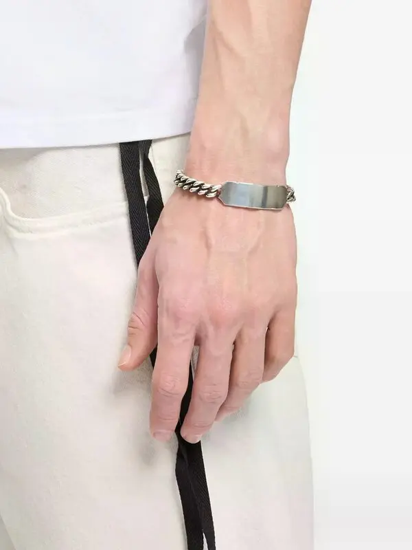 ANN DEMEULEMEESTER Curb-chain Plaque Bracelet