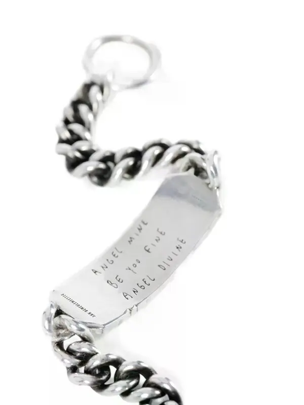 ANN DEMEULEMEESTER Curb-chain Plaque Bracelet