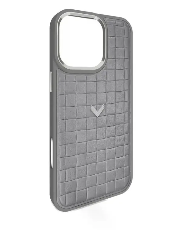 VELANTE Leather Iphone 16 Pro Max Phone Case - Grey
