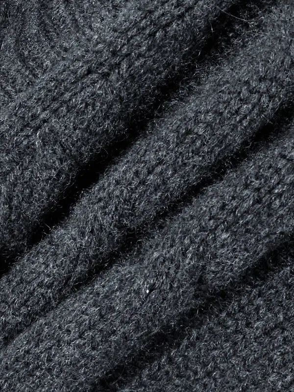 Le Kasha Baulieu Cable-knit Organic Cashmere Cardigan