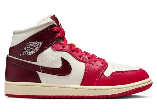 JORDAN 1 Mid - Sail/mystic Hibiscus/coconut Milk