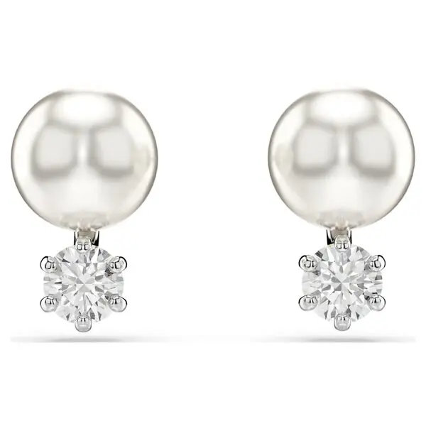 SWAROVSKI Matrix Stud Earrings - White