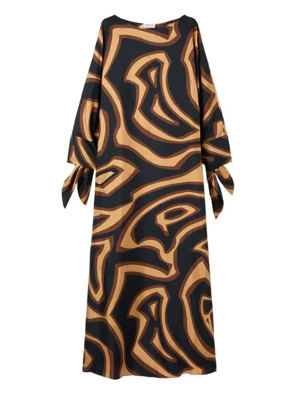 Emilio Pucci Printed Silk Kaftan - Brown