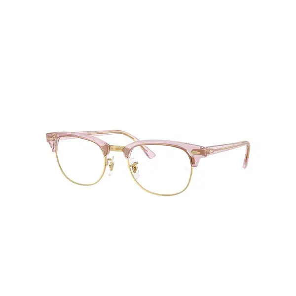 Ray-ban Clubmaster Optics Eyeglasses Frame Clear Lenses - Photo Waves Purple