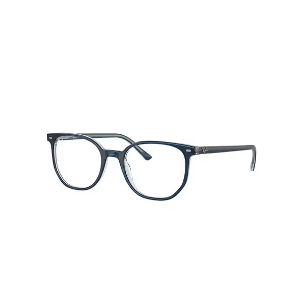 Ray-ban Elliot Optics Eyeglasses Frame - Blue On Transparent Blue