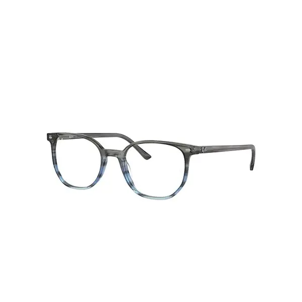 Ray-ban Elliot Optics Eyeglasses Frame - Striped Grey & Blue