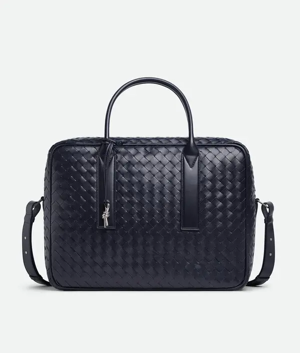 BOTTEGA  VENETA Intrecciato Leather Weekender - Nocturnal