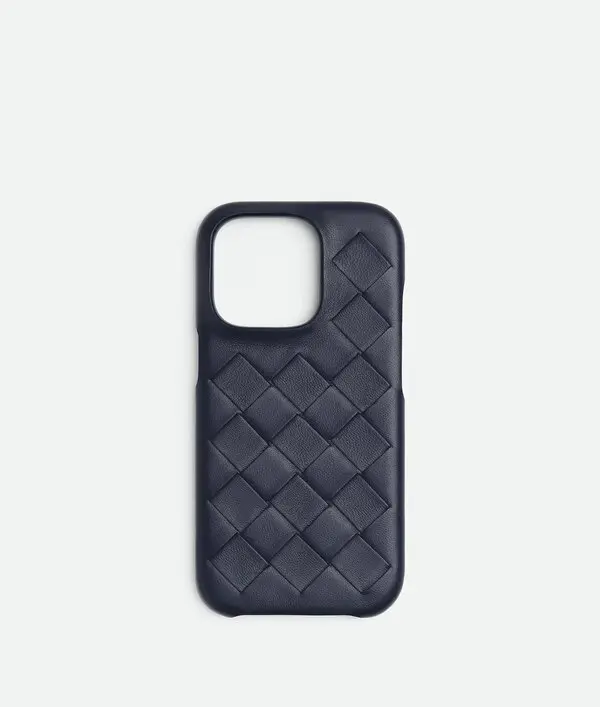 BOTTEGA  VENETA Intrecciato Iphone 16 Pro Case - Nocturnal