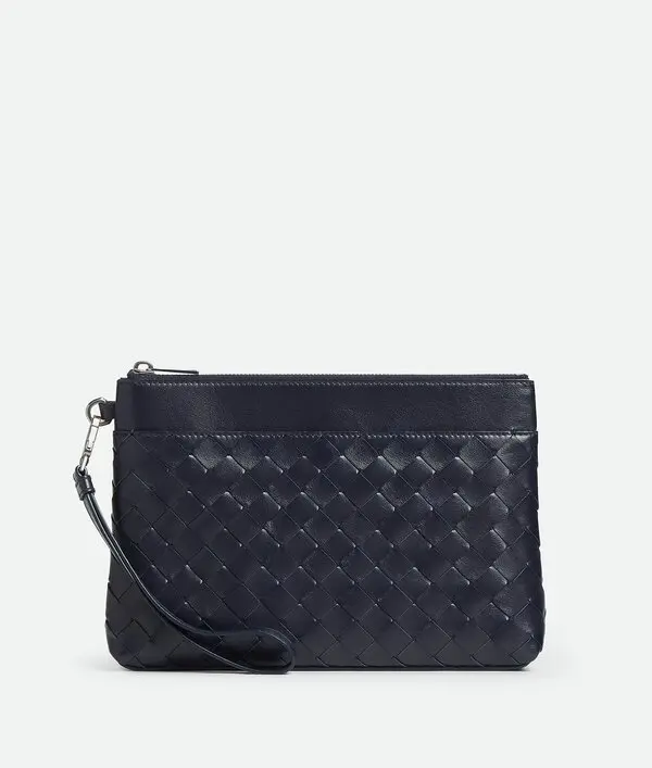 BOTTEGA  VENETA Intrecciato Prism Pouch - Nocturnal