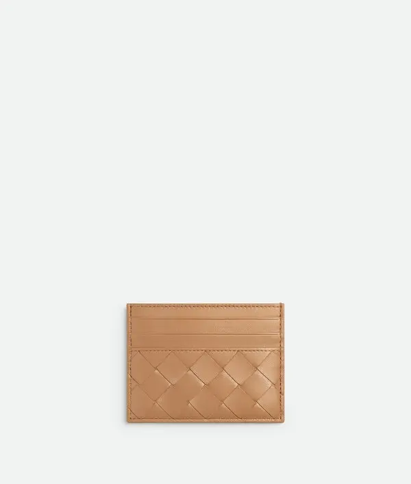 BOTTEGA  VENETA Intrecciato Credit Card Case - Pale Brown