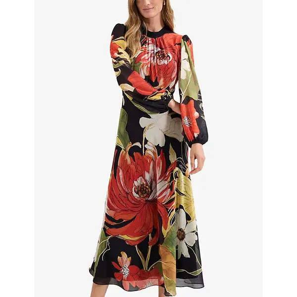 PHASE EIGHT Floral Woven Maxi Dress