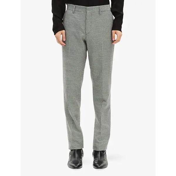 The Kooples Houndstooth Wool-blend Trousers