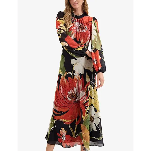PHASE EIGHT Floral Woven Maxi Dress