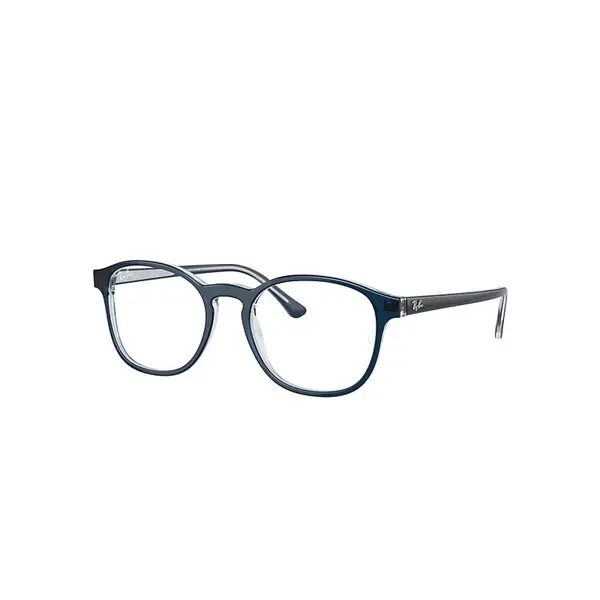 Ray-ban Optics Eyeglasses Frame - Blue On Transparent Blue