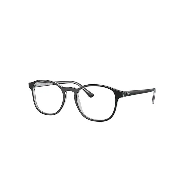 Ray-ban Optics Eyeglasses Frame - Dark Grey On Transparent Grey