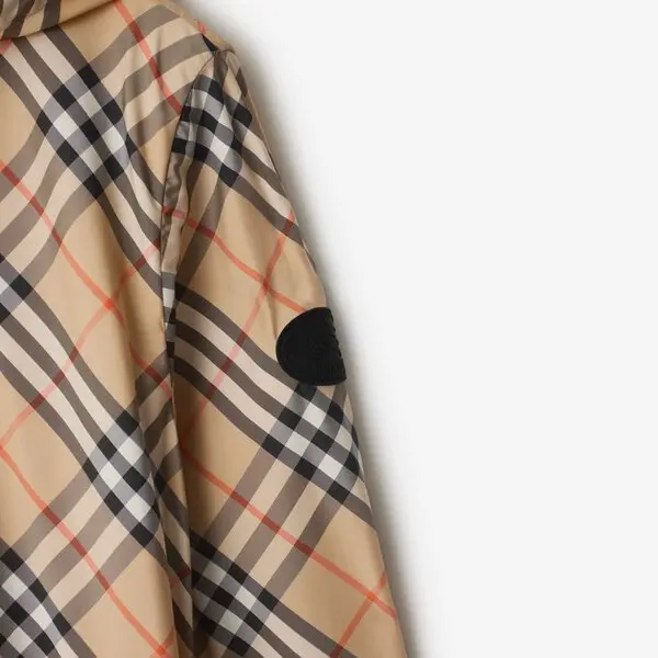 Burberry Check Hooded Jacket - Sand