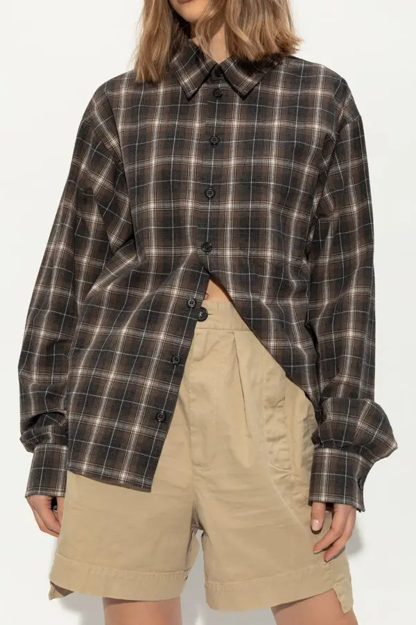 Dsquared2 Checkered Pattern Shirt - Brown