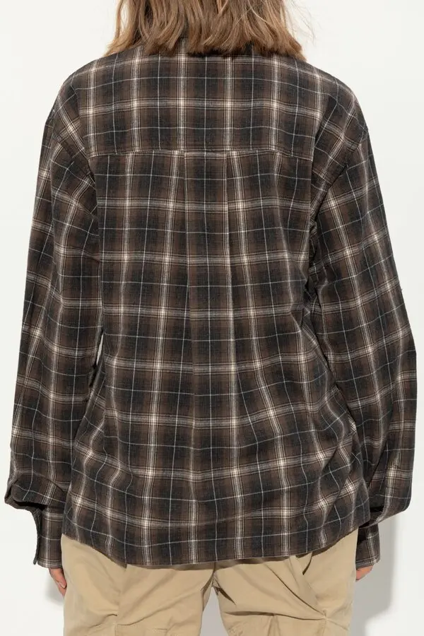 Dsquared2 Checkered Pattern Shirt - Brown