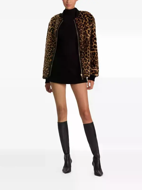 Alice + Olivia Leopard-print Bomber Jacket