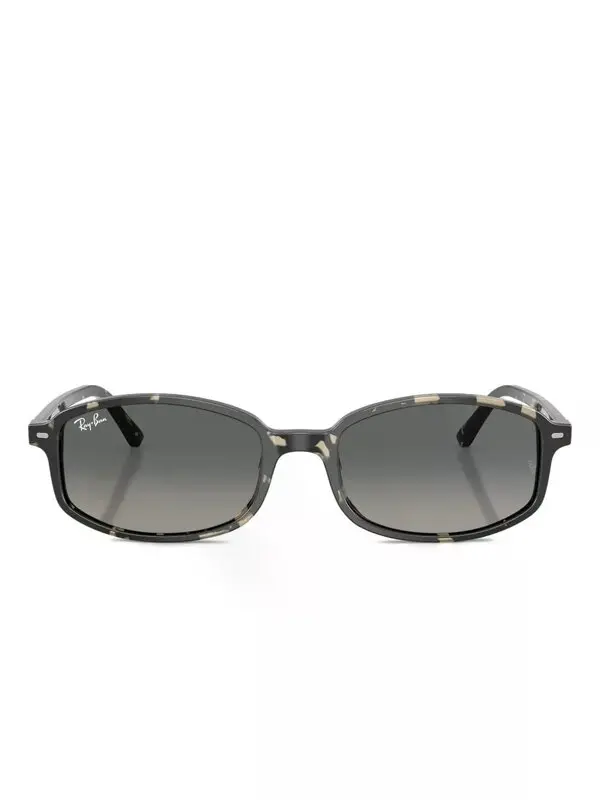 Ray-ban Rectangle Havana Pattern Sunglasses - Black