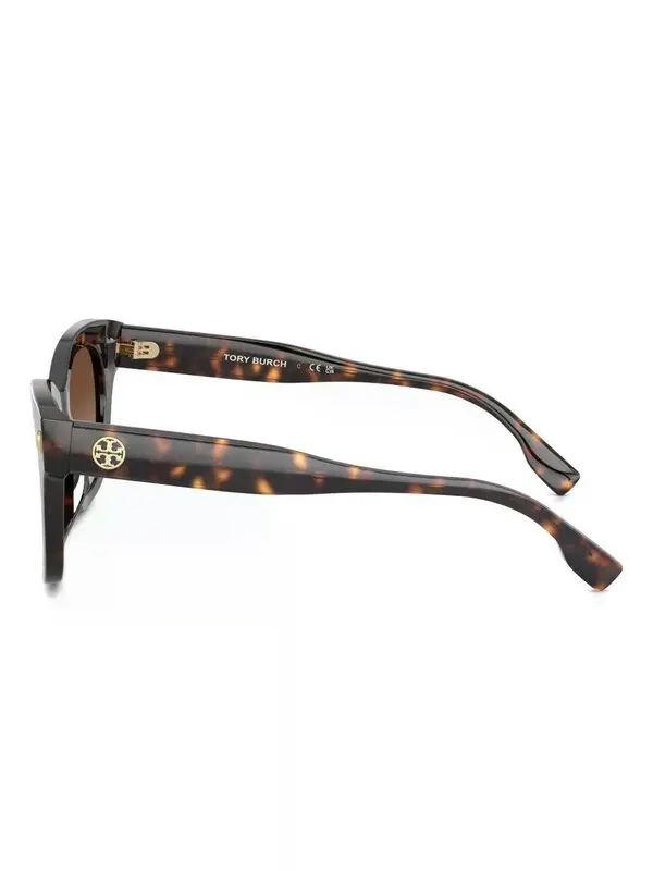 Tory Burch Tortoiseshell Square Sunglasses