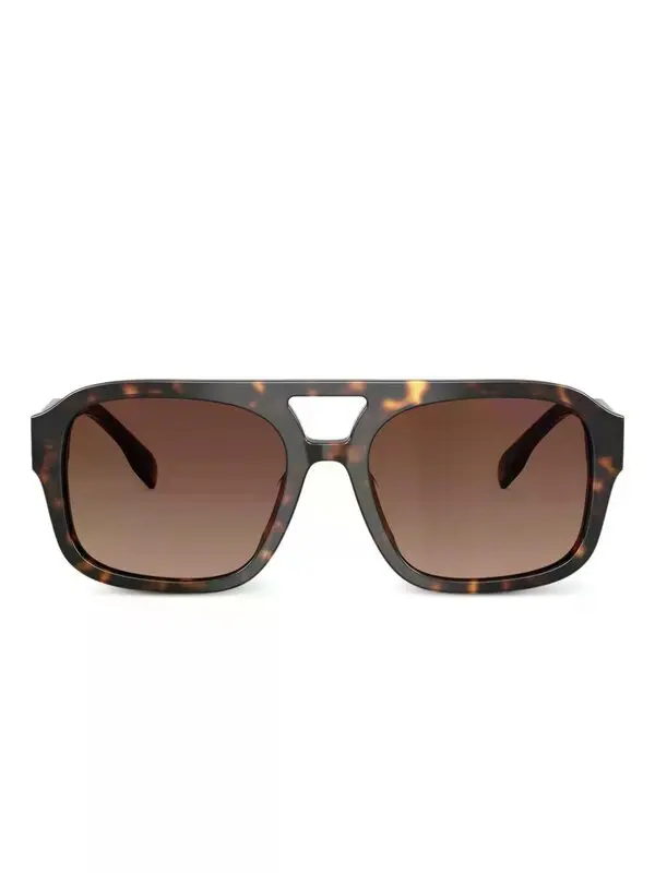 Tory Burch Tortoiseshell Square Sunglasses - Green