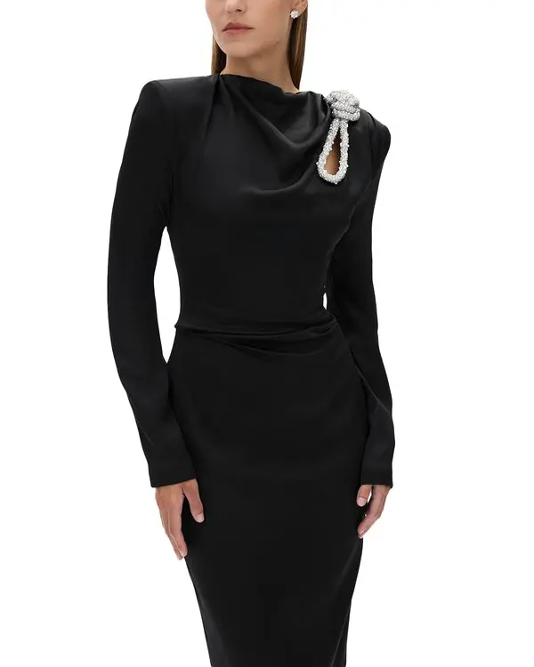 Rachel Gilbert Henrietta Embellished Midi Dress