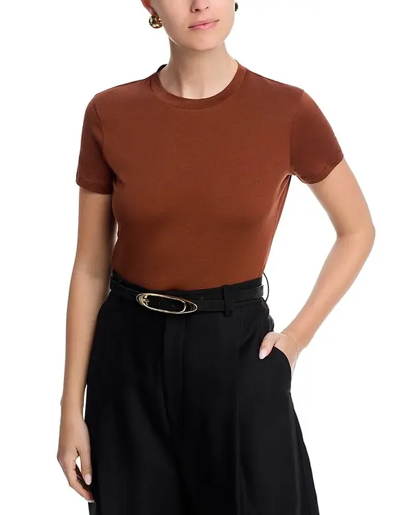 Theory Apex Tiny Tee - Caramel