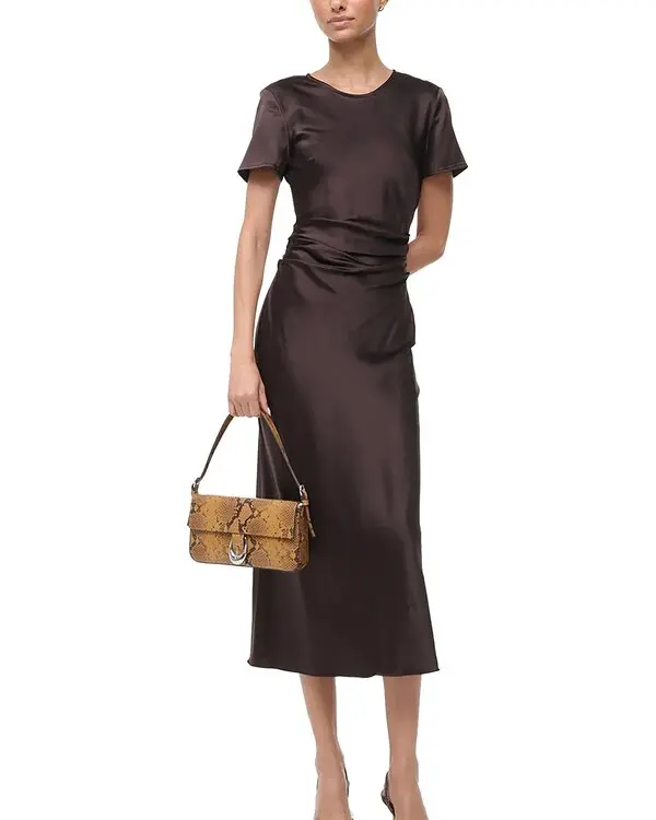 Staud Harlow Croc-embossed Bag - Snake