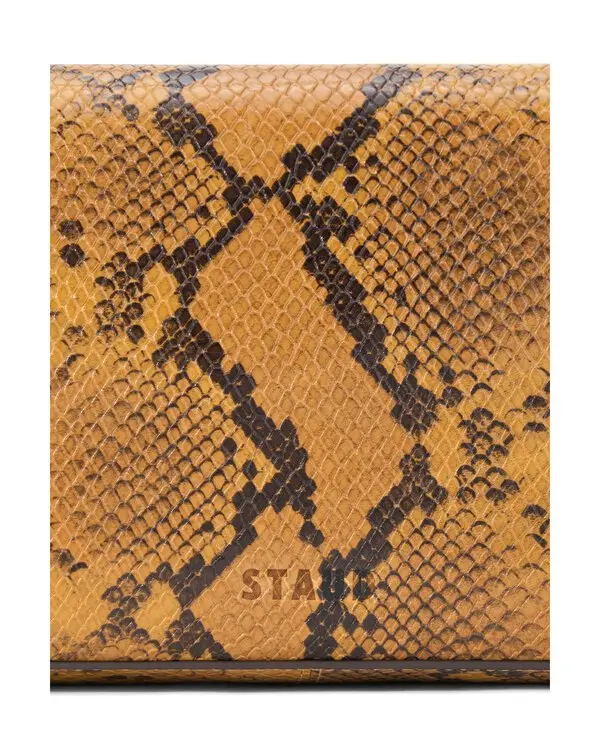 Staud Harlow Croc-embossed Bag - Snake