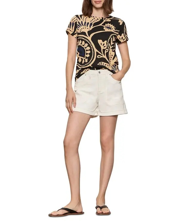 Sanctuary Organic Cotton Blend Printed Top - Mega Shape
