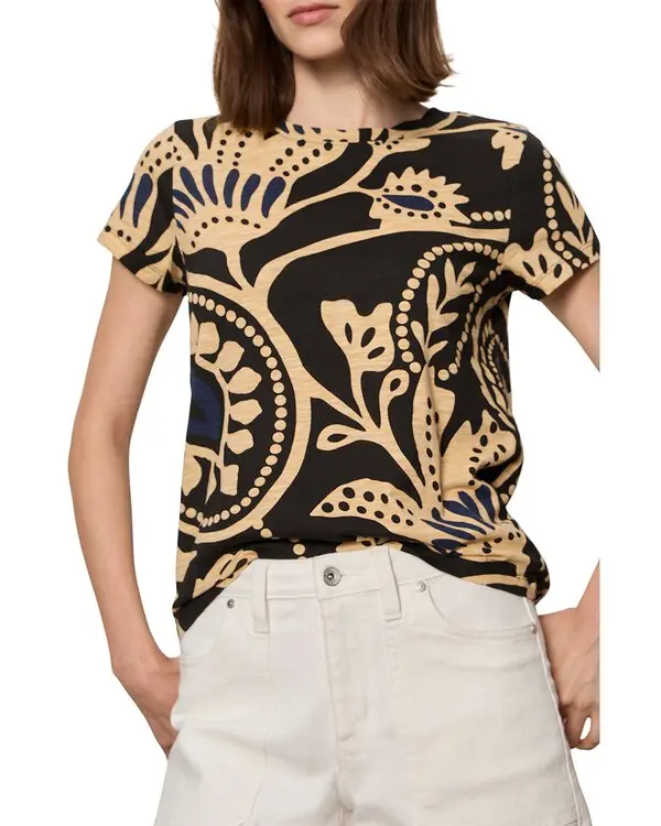 Sanctuary Organic Cotton Blend Printed Top - Mega Shape
