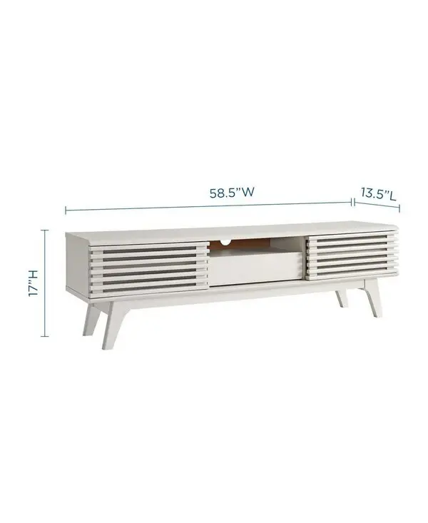 MODWAY Render 59 Tv Stand - White