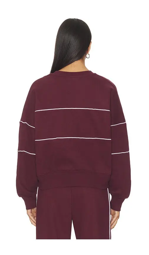 Beyond Yoga Luxe Fleece Piper Oversized Sweatshirt - Dark Cherry