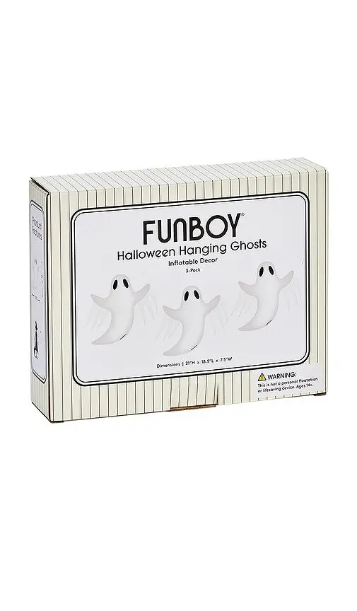 FUNBOY Hanging Ghosts 3 Pack In White