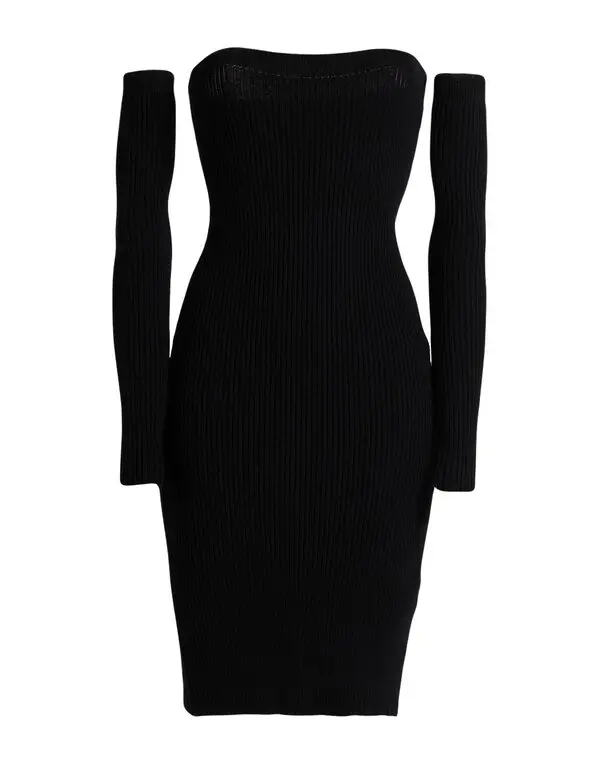 HAVEONE Mini Dress With Detachable Sleeves - Black