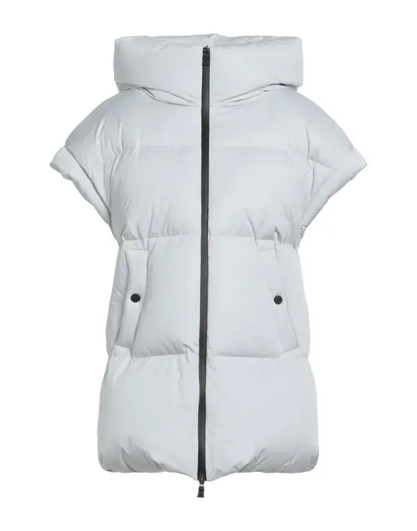 Herno Sleeveless Hooded Puffer Vest - Grey
