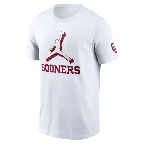 JORDAN Oklahoma Primetime Campus 2-hit Swoosh College T-shirt - White