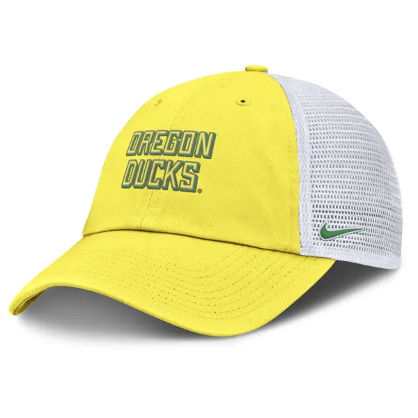 Nike Oregon On-field Club Gameday College Trucker Adjustable Hat - Yellow