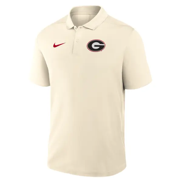 Nike Georgia Victory Primary Logo Dri-fit College Polo - Brown