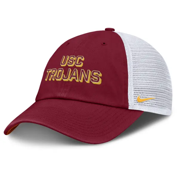 Nike Usc On-field Club Gameday College Trucker Adjustable Hat - Red