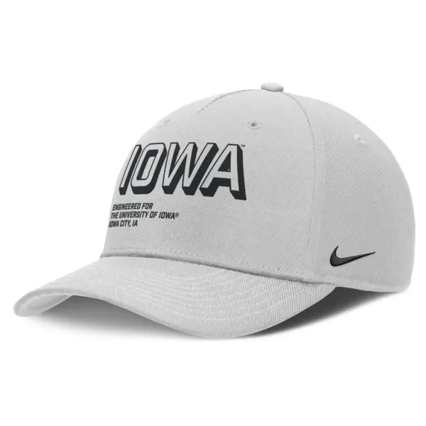 Nike Iowa On-field Primetime Rise College Adjustable Cap - Grey
