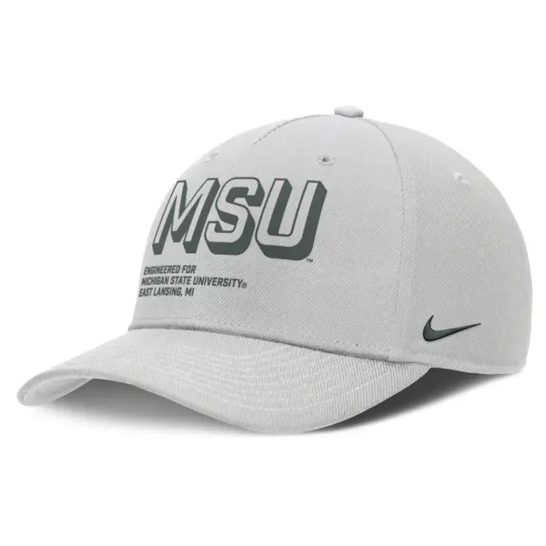 Nike Michigan State Primetime Rise College Adjustable Cap - Grey