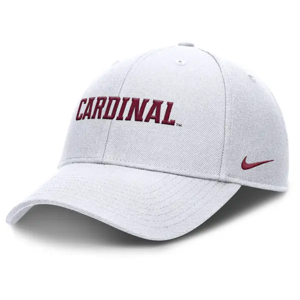 Nike Stanford On-field Rise Gameday Dri-fit College Trucker Adjustable Hat - White
