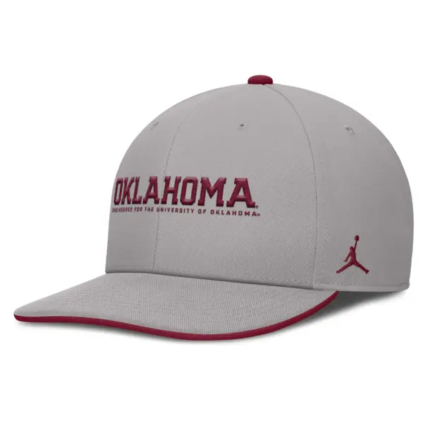 JORDAN Oklahoma On-field Club Dri-fit Adjustable Hat - Grey